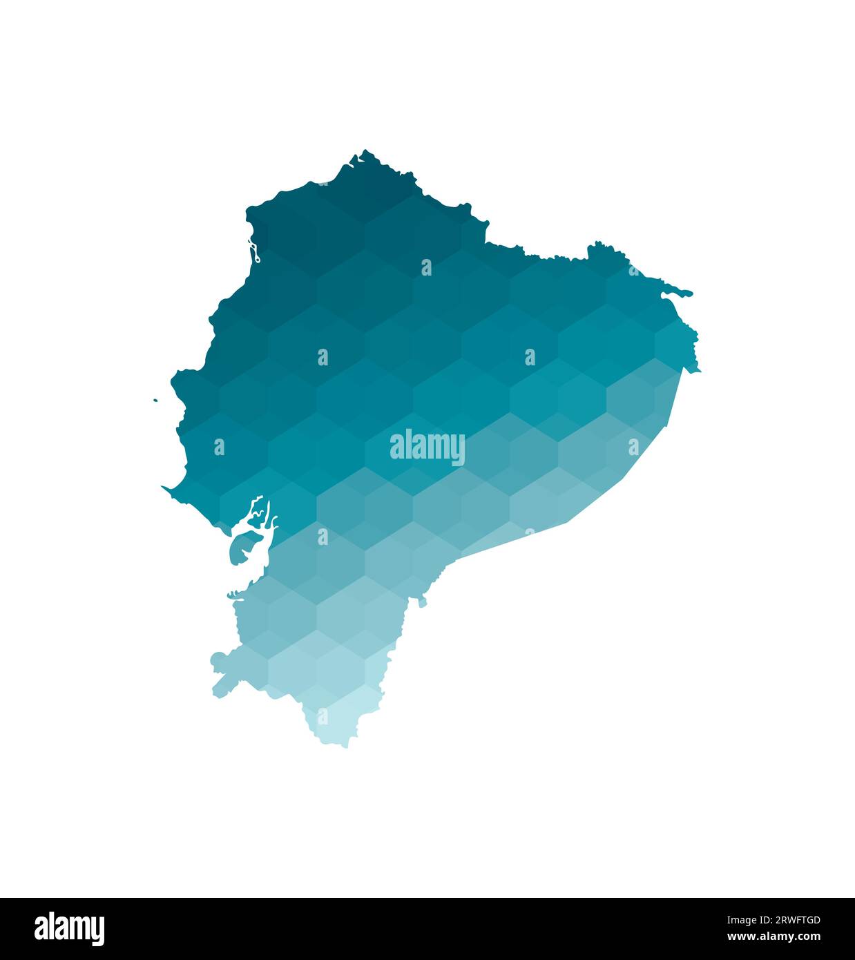 Vector isolated illustration icon with simplified blue silhouette of ...