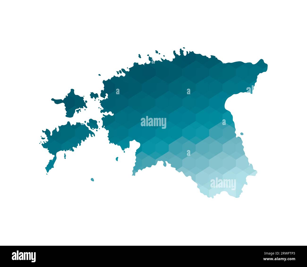 Vector isolated illustration icon with simplified blue silhouette of ...