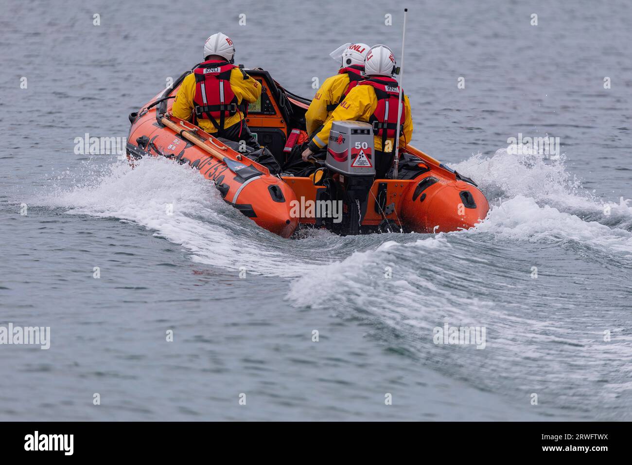 RNLI Trearddur Bay D Class Stock Photo - Alamy