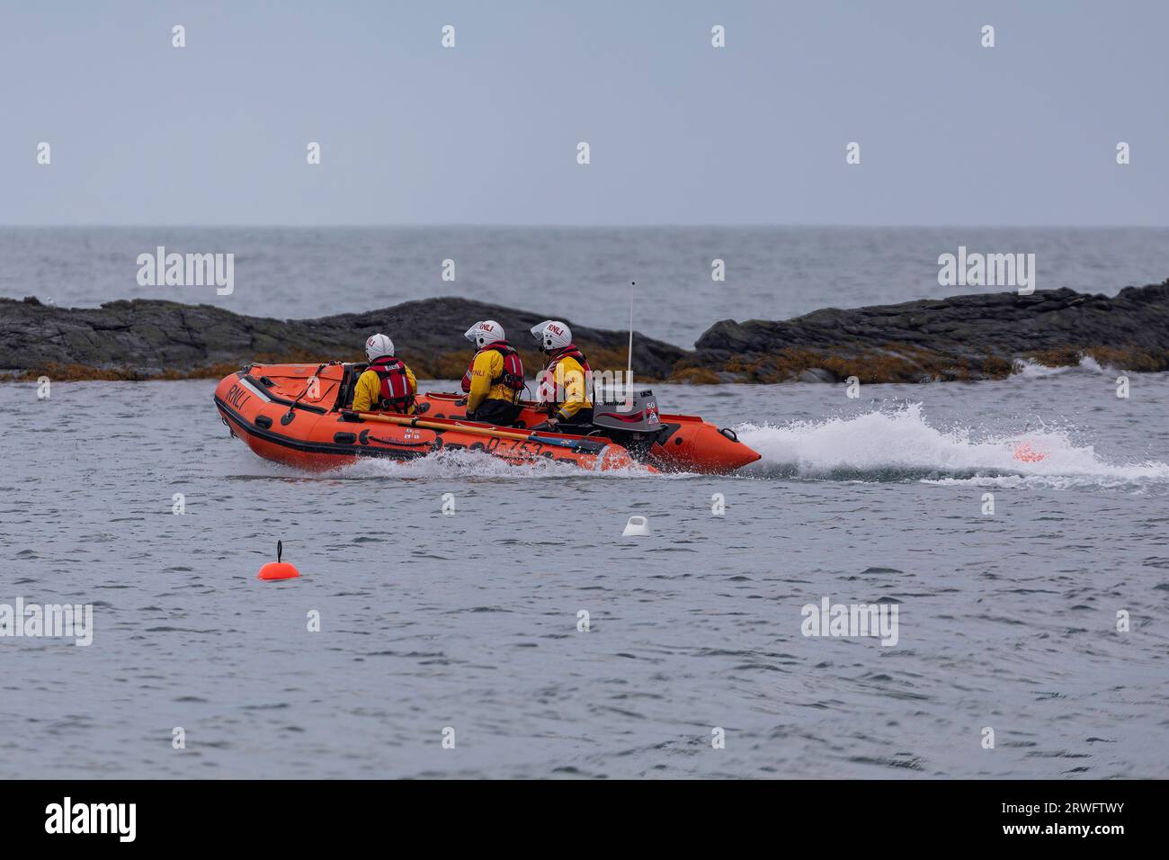 RNLI Trearddur Bay D Class Stock Photo - Alamy