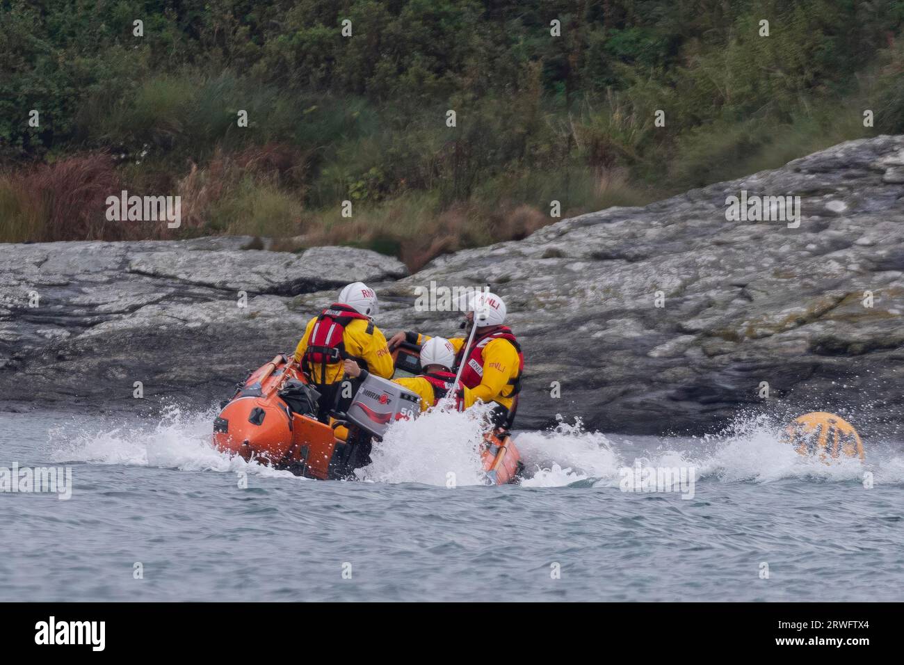 RNLI Trearddur Bay D Class Stock Photo - Alamy