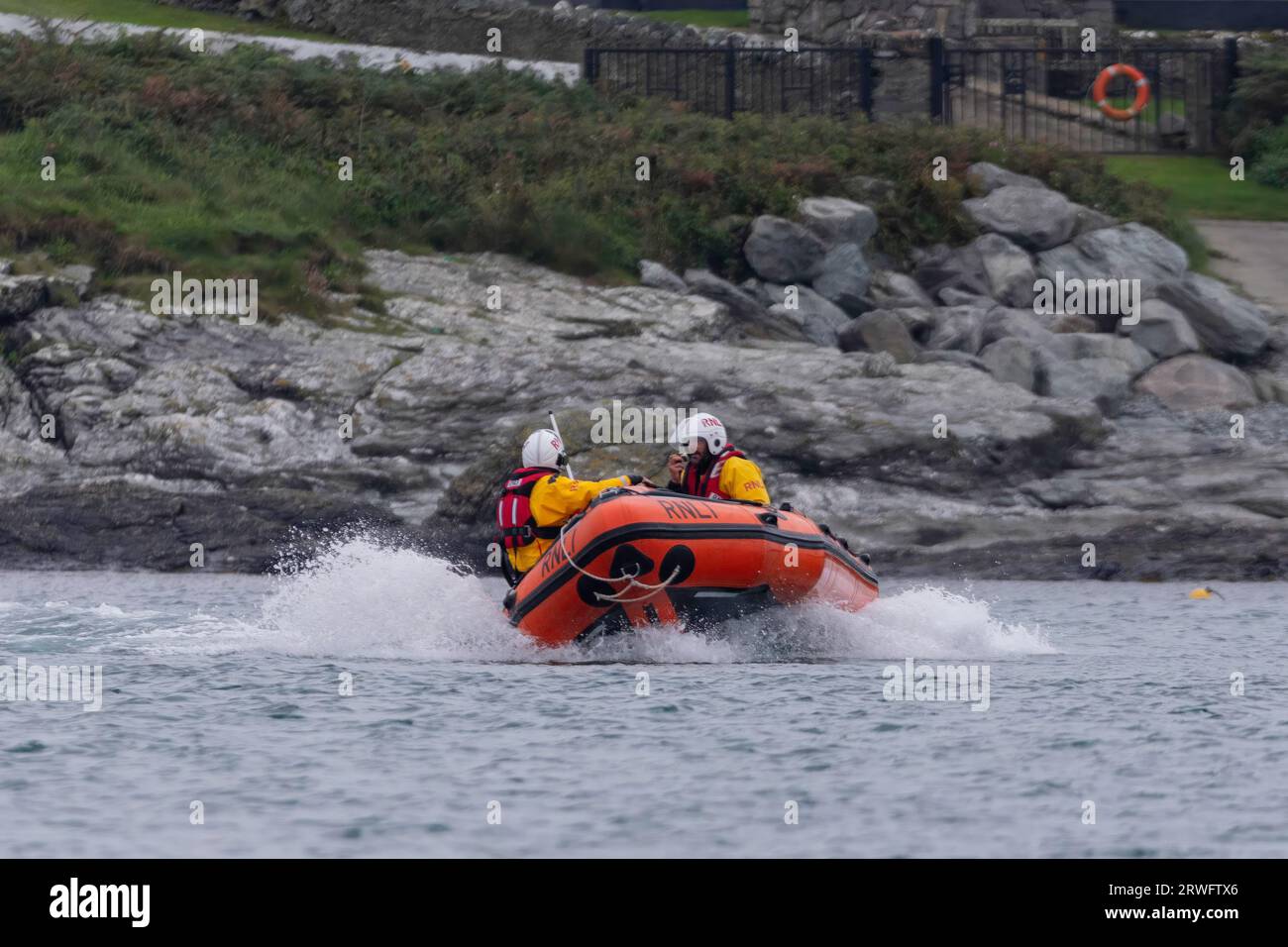 RNLI Trearddur Bay D Class Stock Photo - Alamy