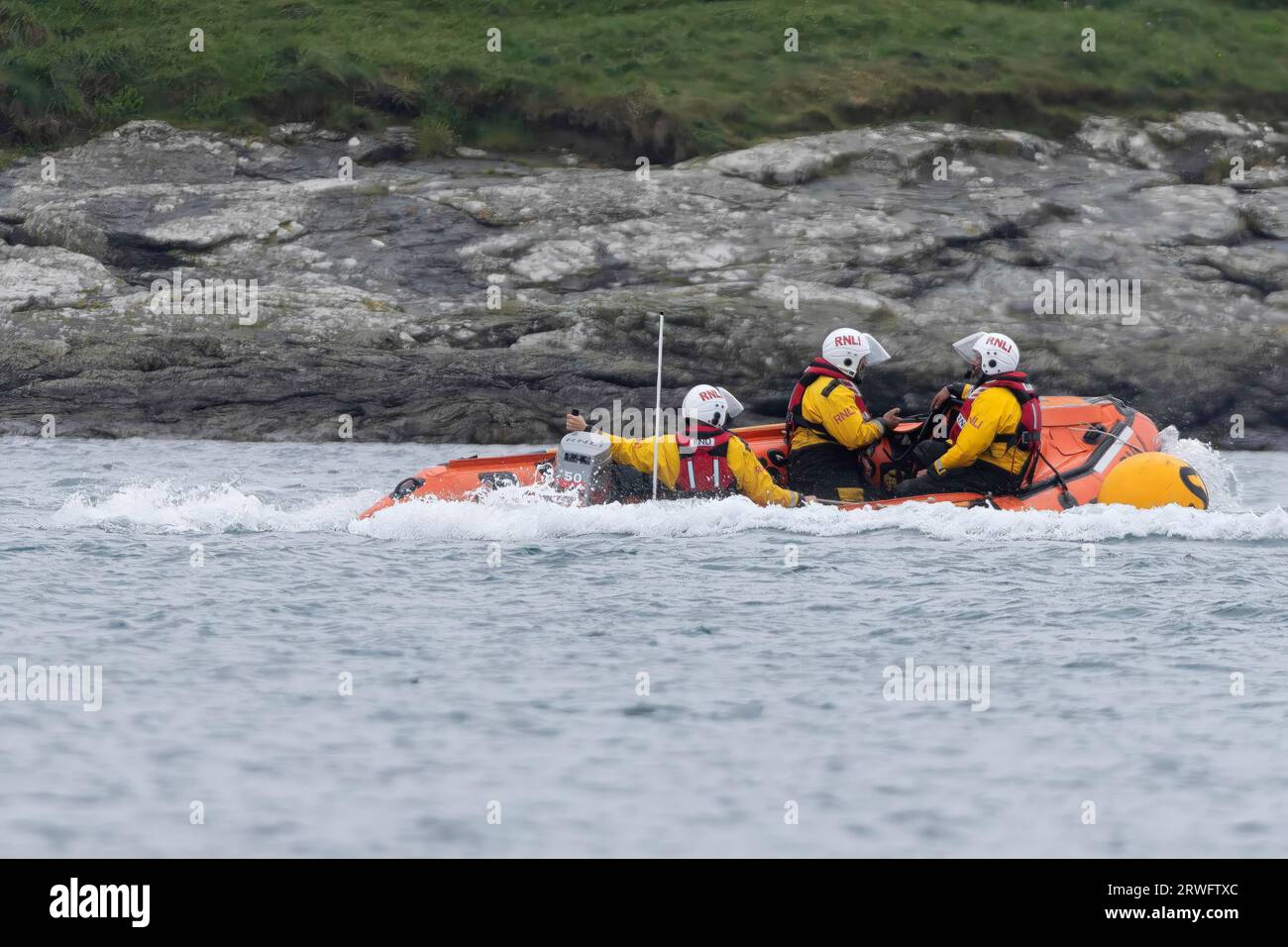RNLI Trearddur Bay D Class Stock Photo - Alamy