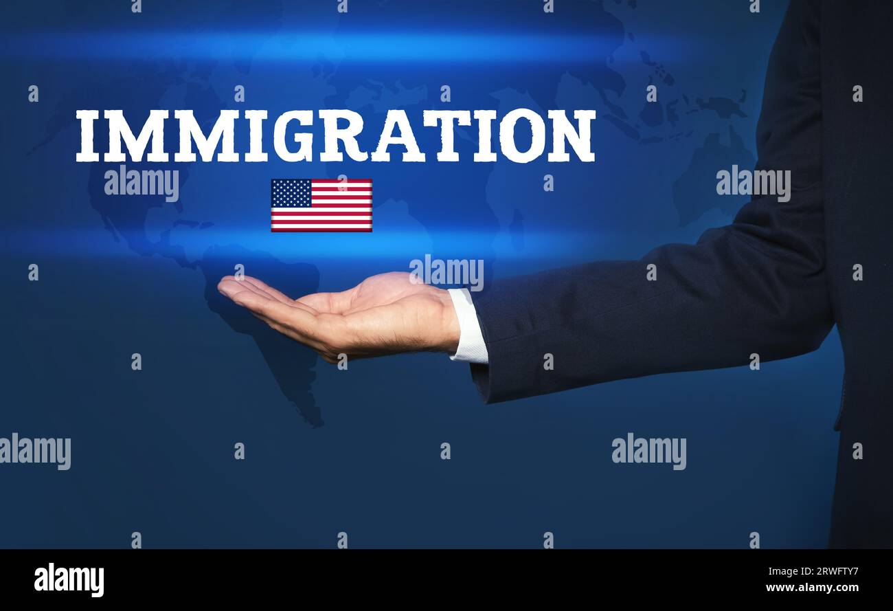 Showing us passport to immigration hi-res stock photography and images ...