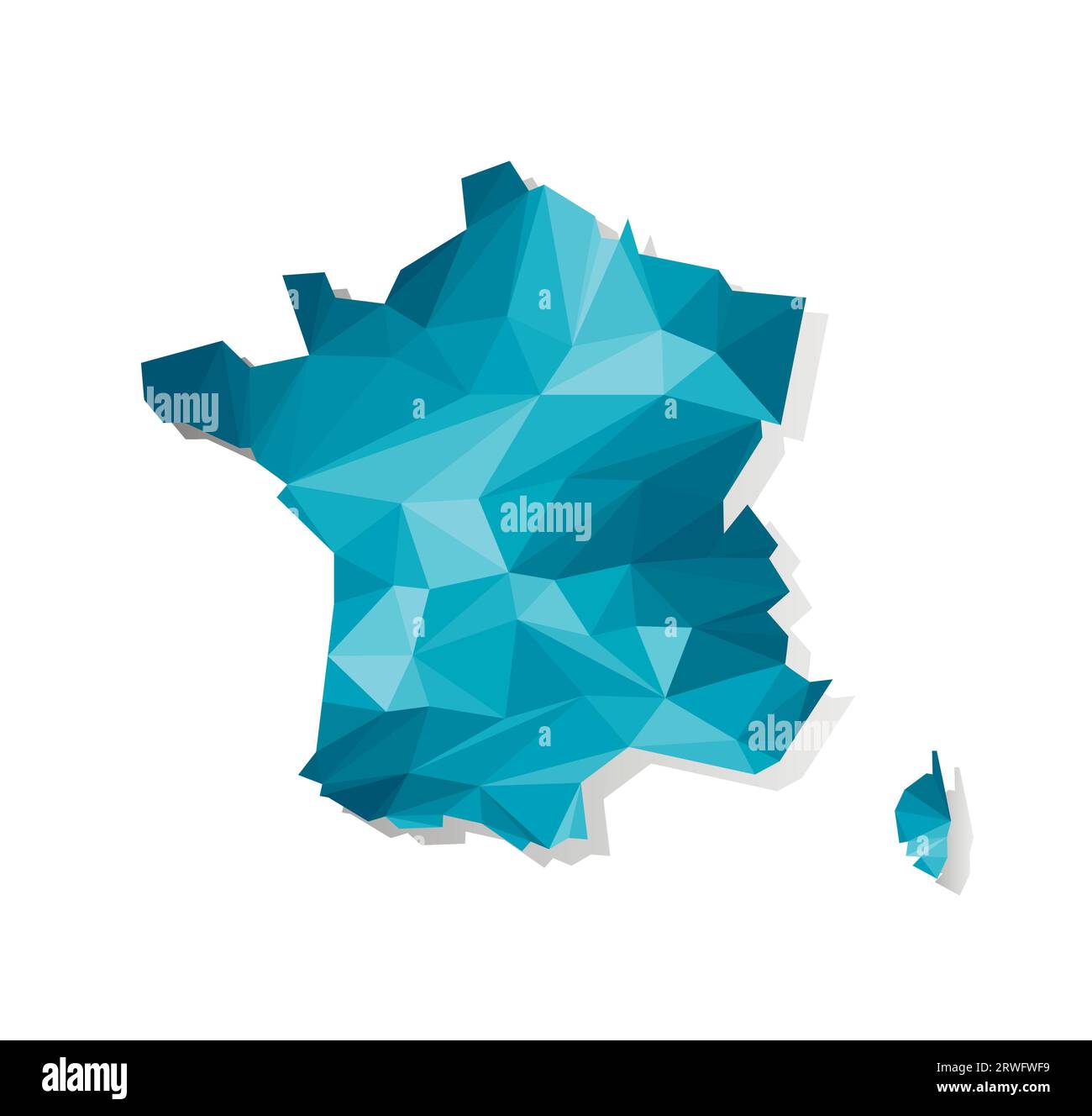 Vector isolated illustration icon with simplified blue silhouette of ...