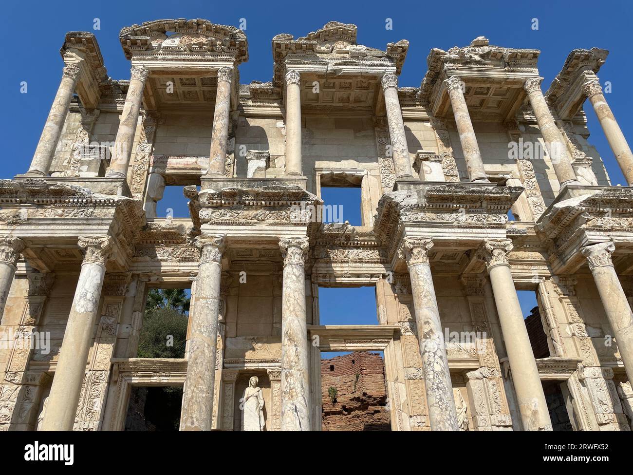 The Library of Celsus in Ephesus. The Library of Celsus (Greek ...