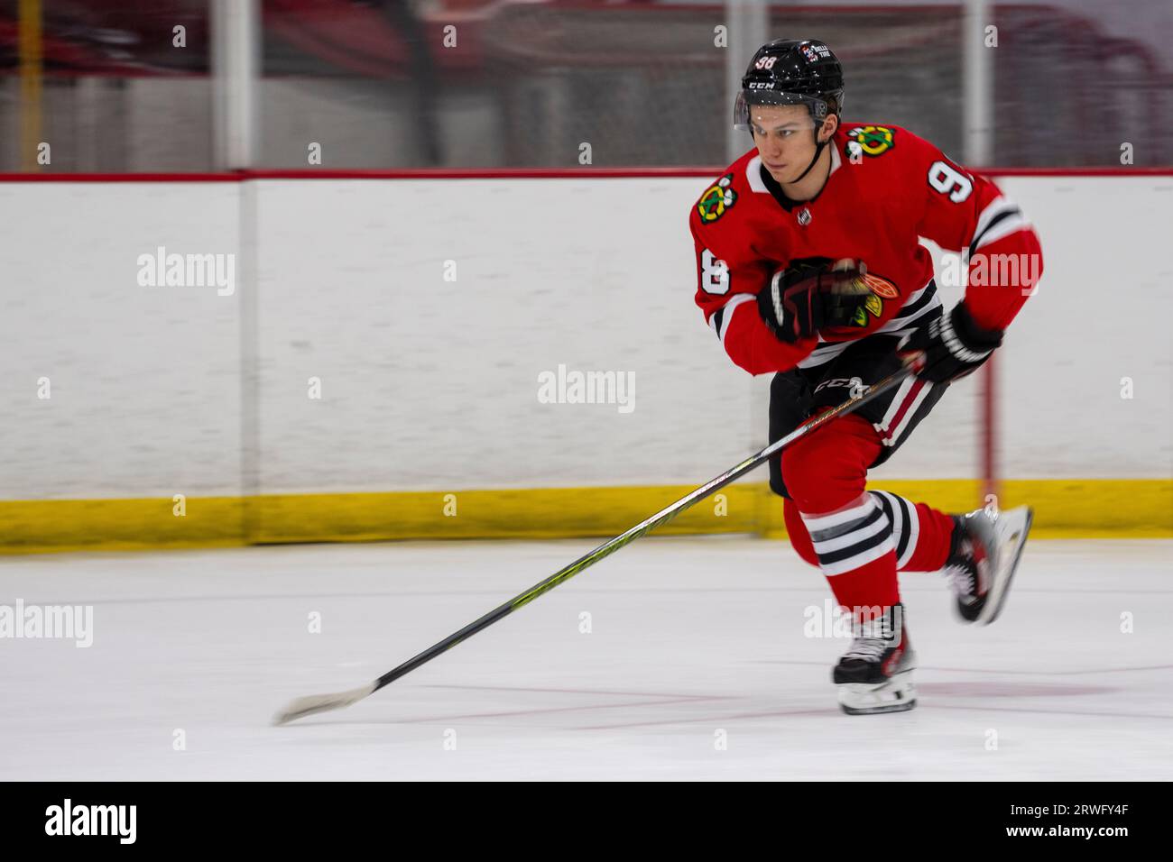 FILE - Chicago Blackhawks hockey player Connor Bedard, the number one ...