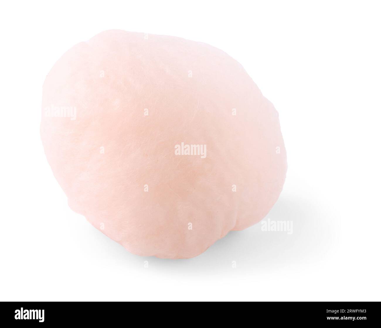 One sweet cotton candy isolated on white Stock Photo - Alamy