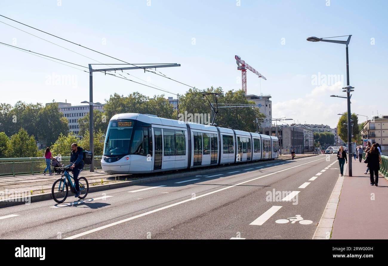 Rouen Normandy France - The Metro transport system Rouen is the capital ...