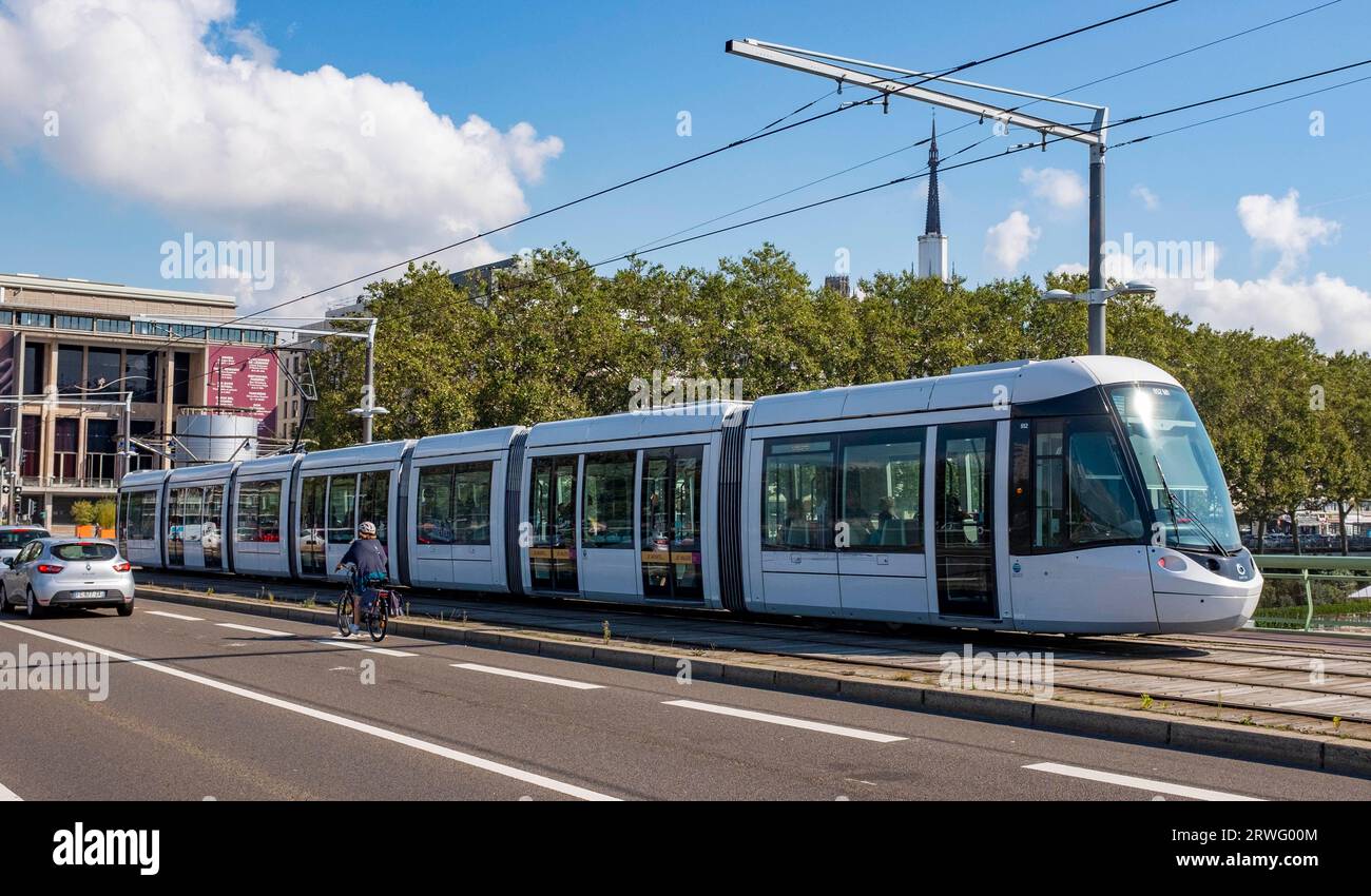 Rouen Normandy France - The Metro transport system Rouen is the capital ...
