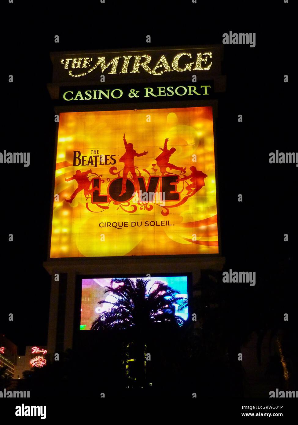 Advertisement for The Beatles Love, Cirque du Soleil event at The ...