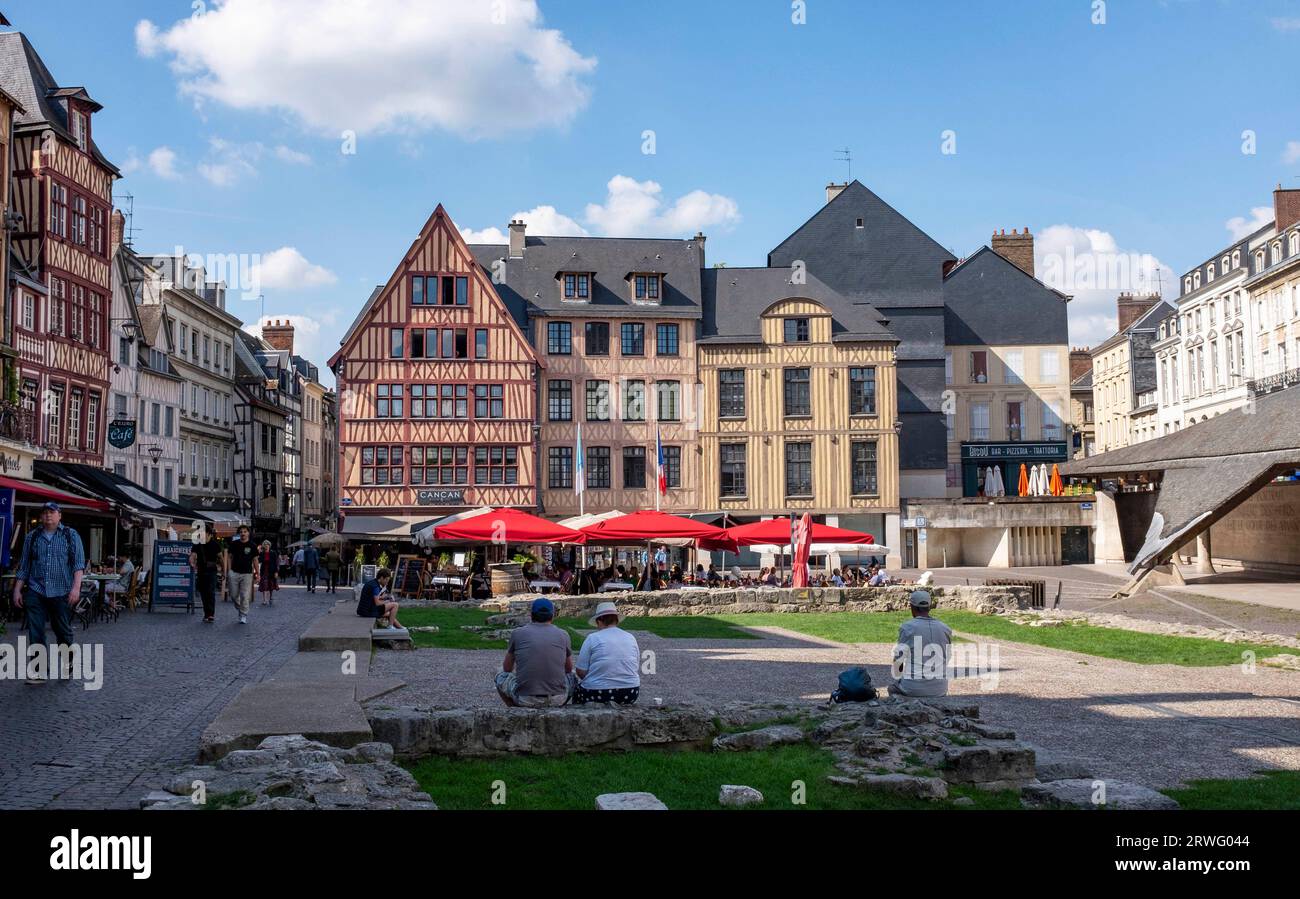 Rouen Normandy France - Place du Vieux March Rouen is the capital of ...