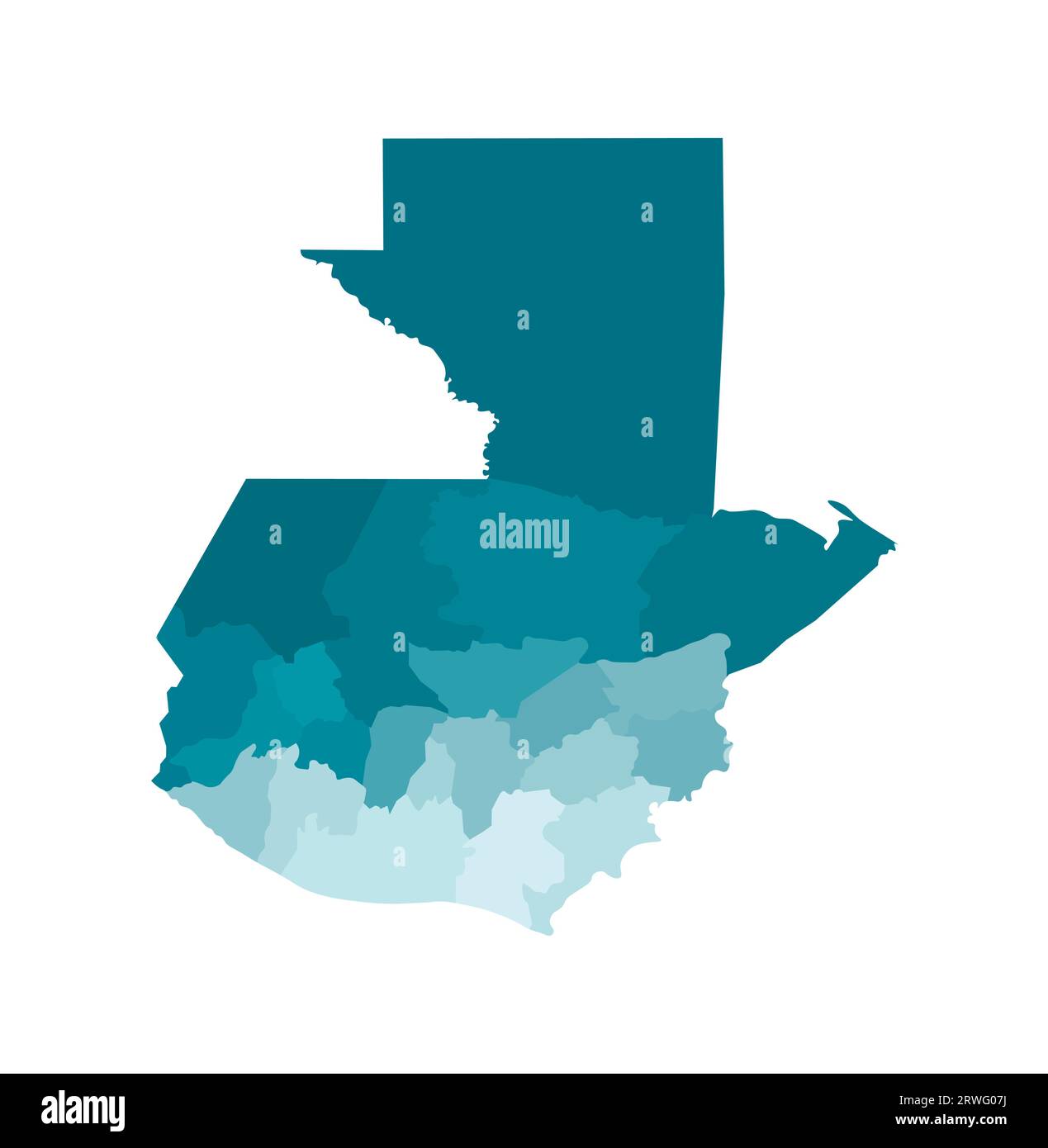Vector isolated illustration of simplified administrative map of ...