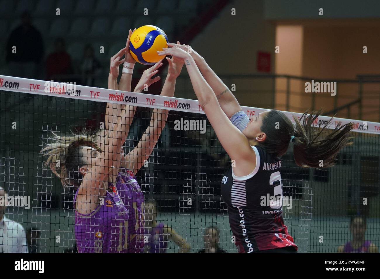 ISTANBUL, TURKIYE - JANUARY 14, 2023: Ana Beatriz Correa in action ...