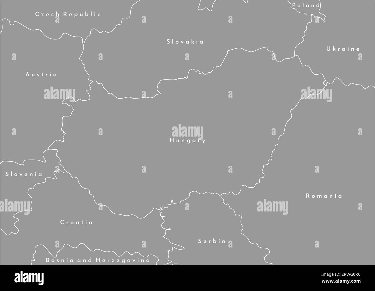 Map austria hungary Stock Vector Images - Alamy