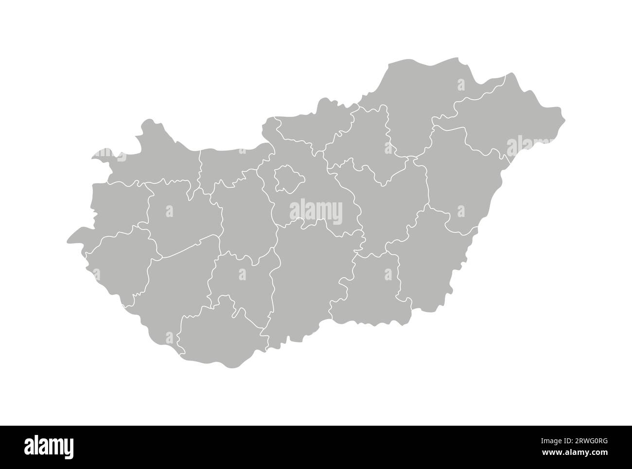 Vector isolated illustration of simplified administrative map of ...