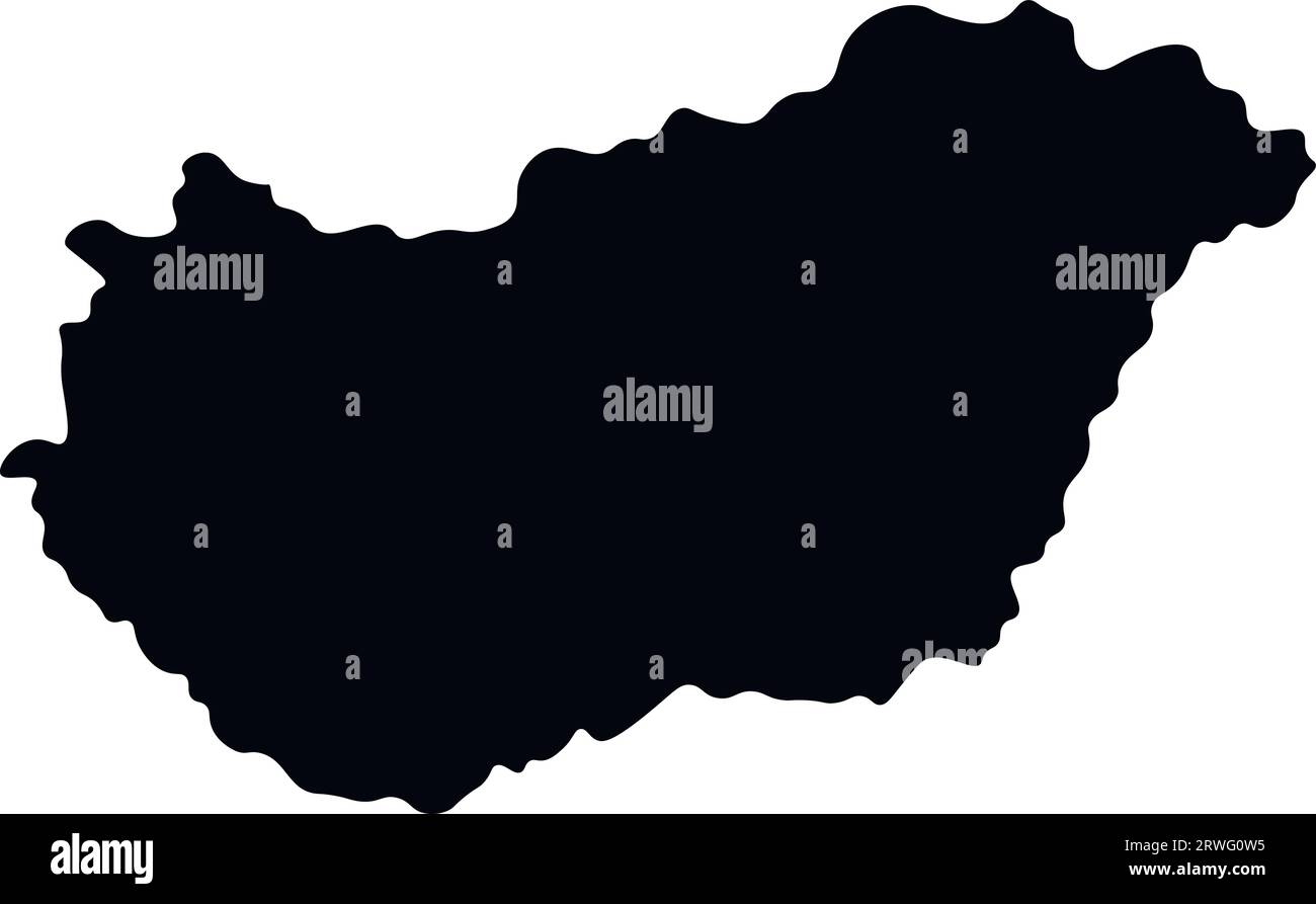 isolated simplified illustration icon with black silhouette of YYY map. White background Stock ...