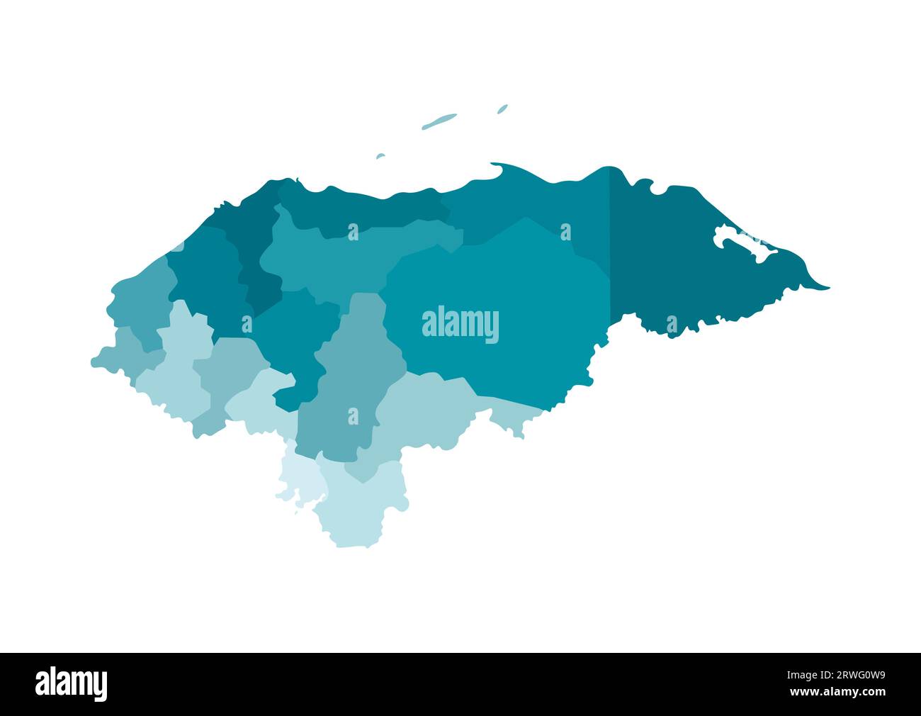 Vector isolated illustration of simplified administrative map of ...