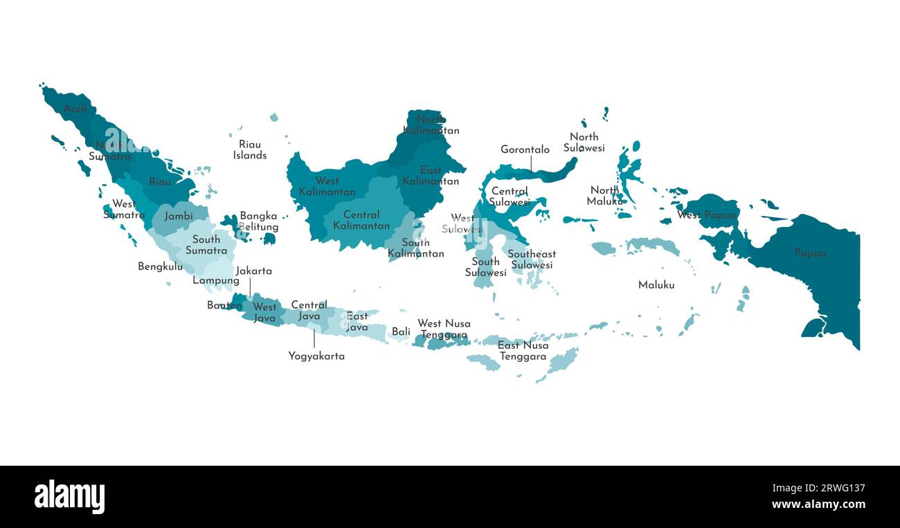 Vector isolated illustration of simplified administrative map of ...