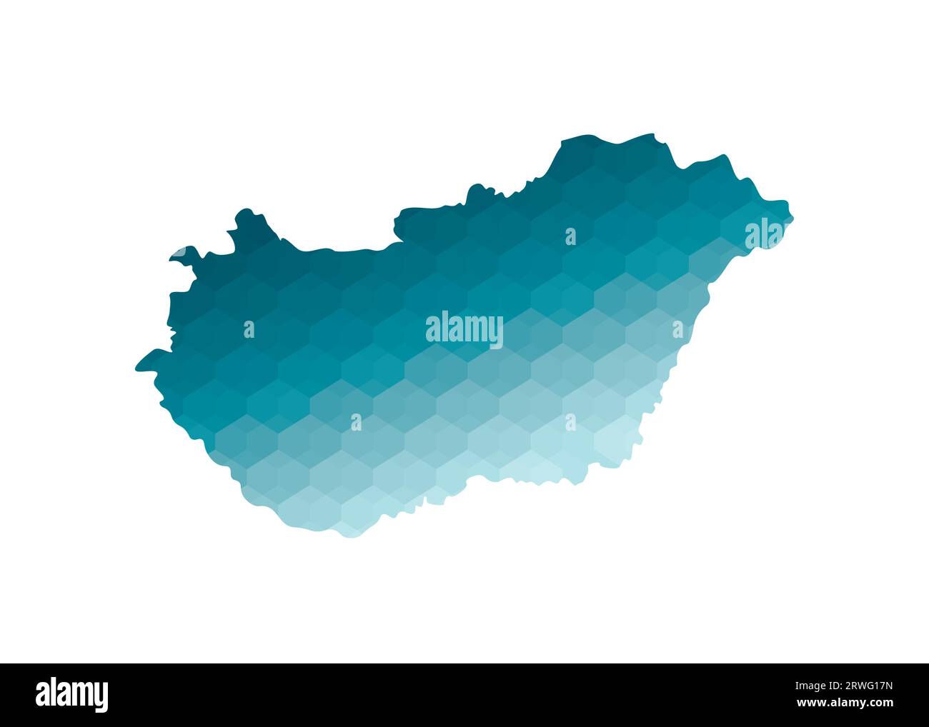 Vector isolated illustration icon with simplified blue silhouette of ...