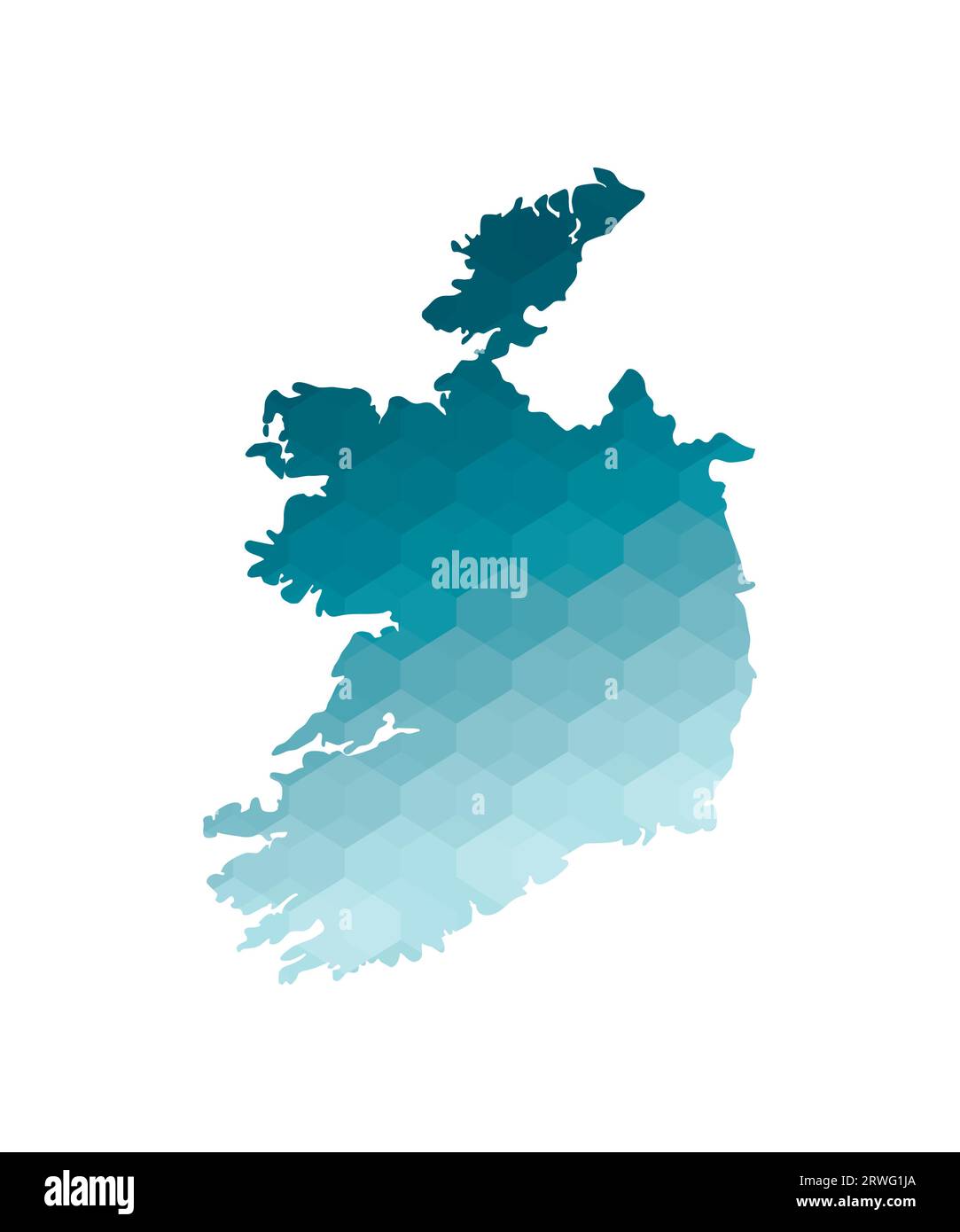 Vector isolated illustration icon with simplified blue silhouette of ...