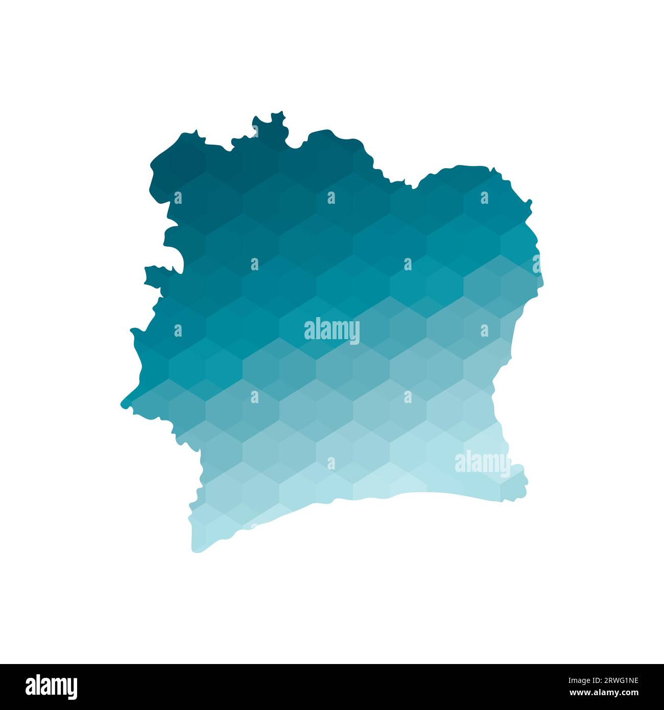 Map of cote d'ivoire Stock Vector Images - Alamy