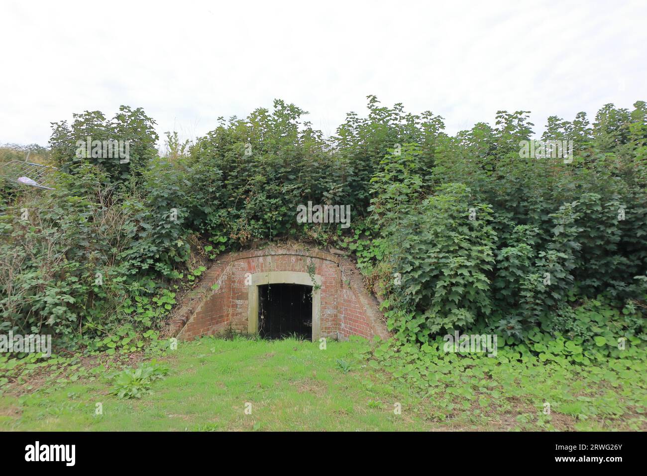 Gosport, England. September 16th 2023. A brick structure concealed by ...