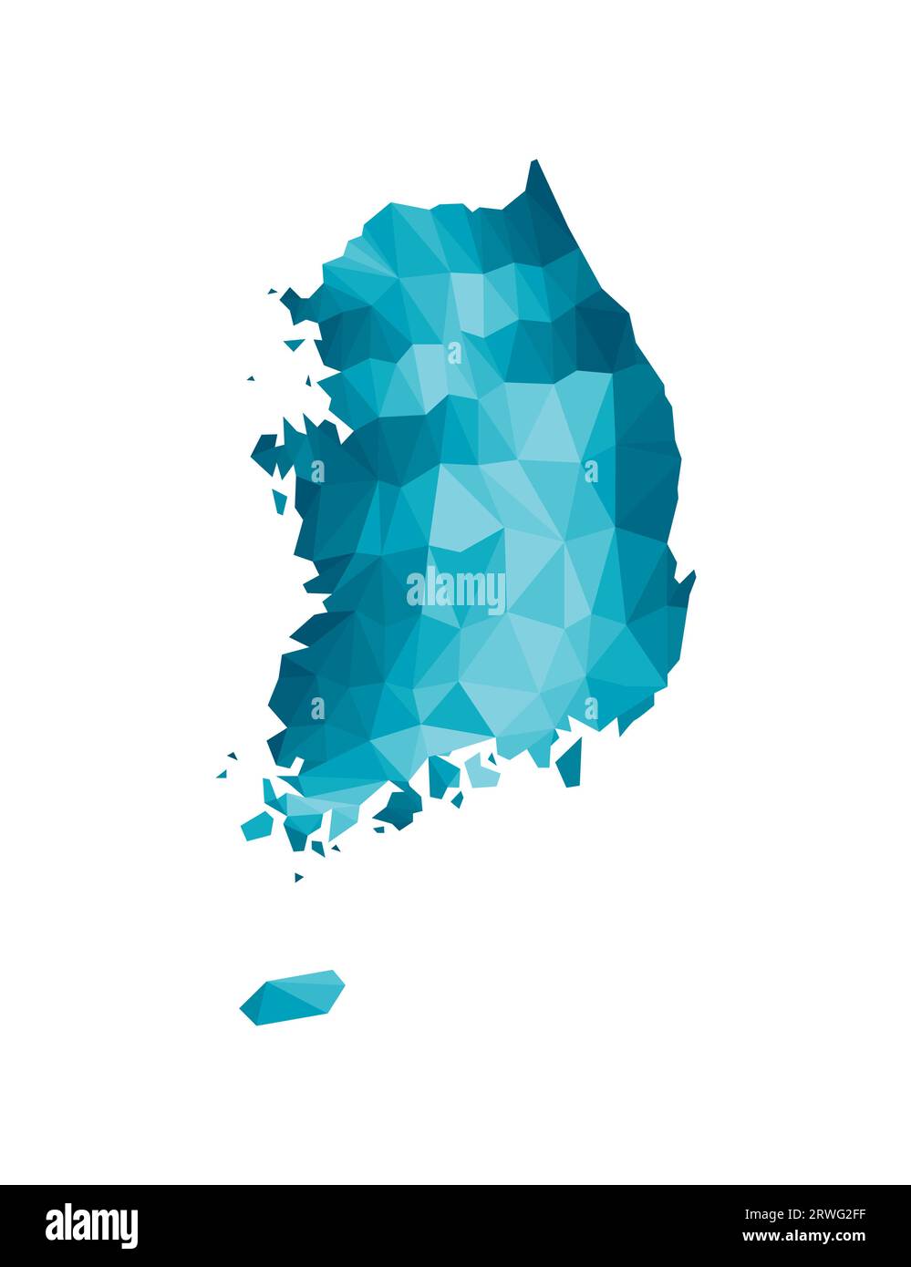 Vector isolated illustration icon with simplified blue silhouette of ...