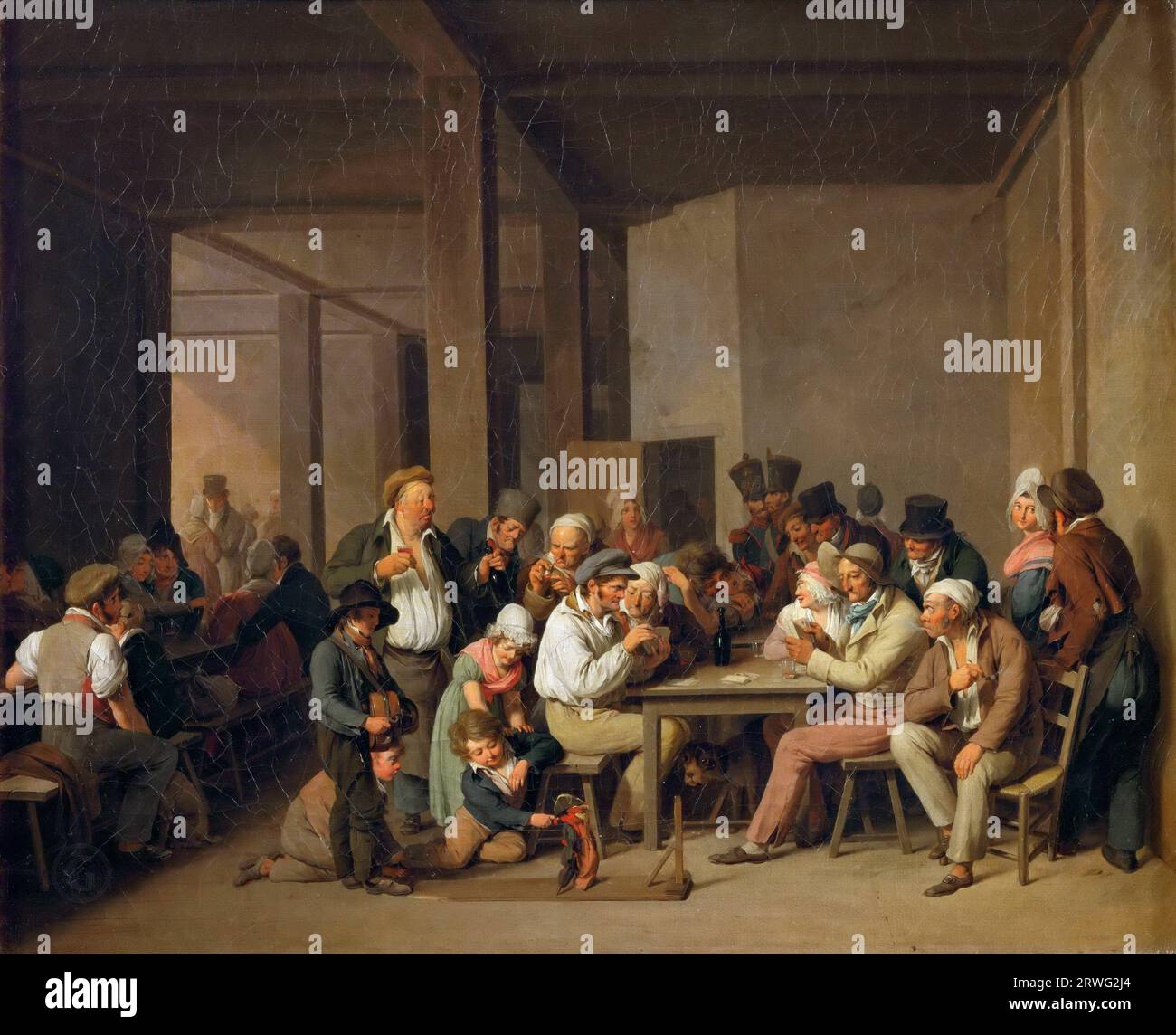Louis Léopold Boilly (1761-1845) -- Scene in a Tavern 1800-25 Stock ...