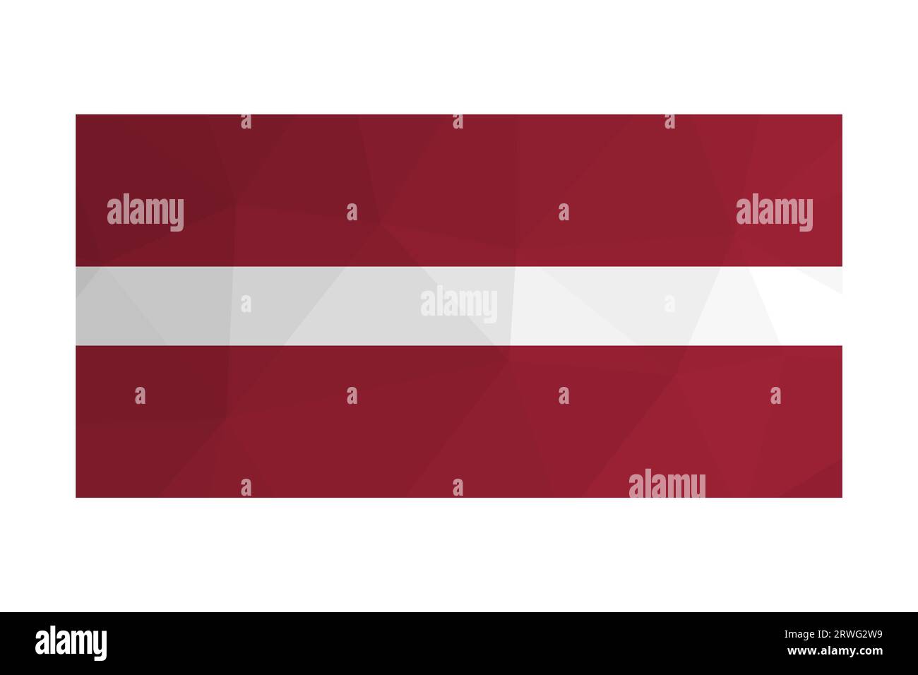 Vector isolated illustration. National Latvian flag with red-white-red ...
