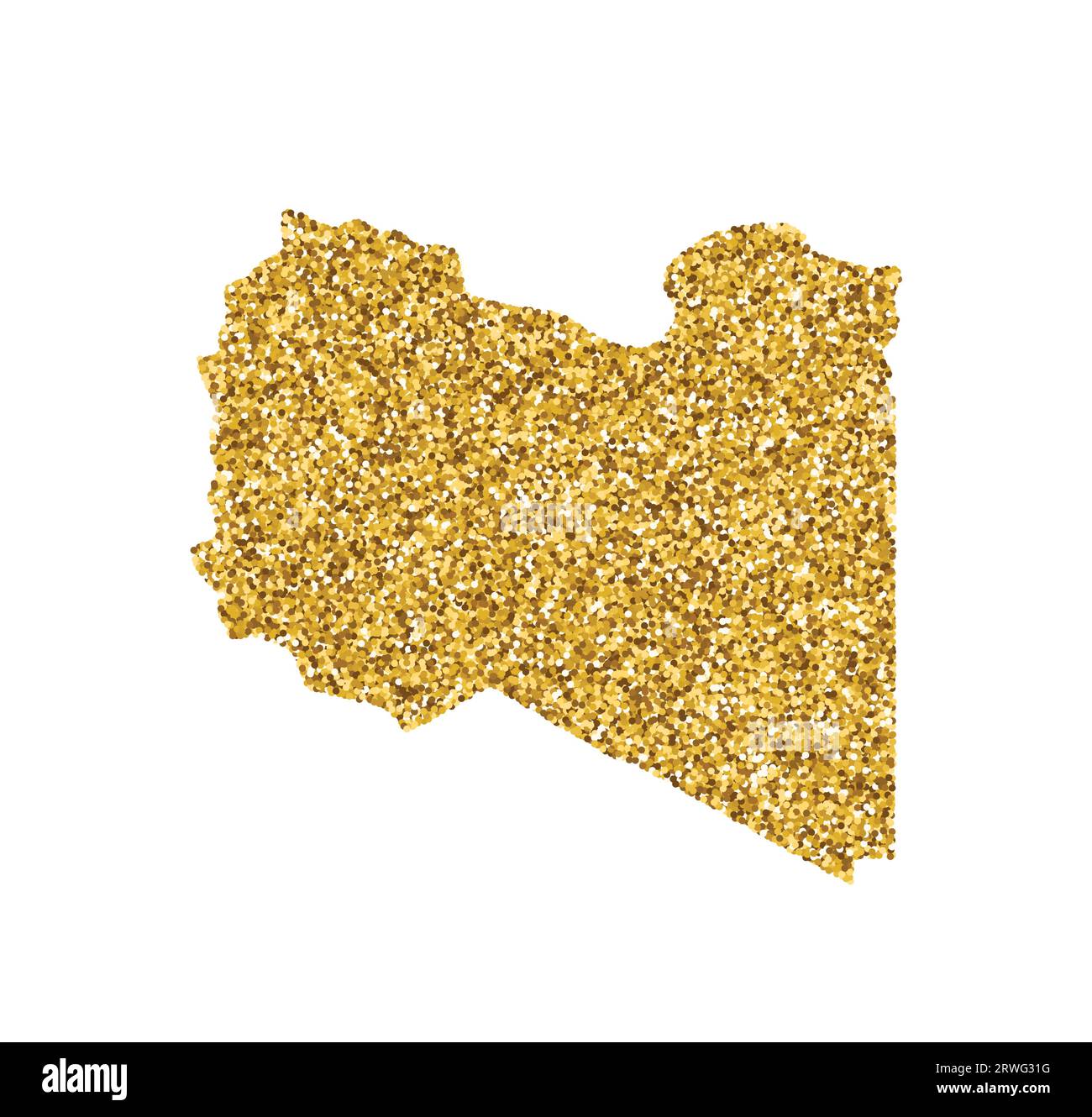 Libya gold map Cut Out Stock Images & Pictures - Alamy