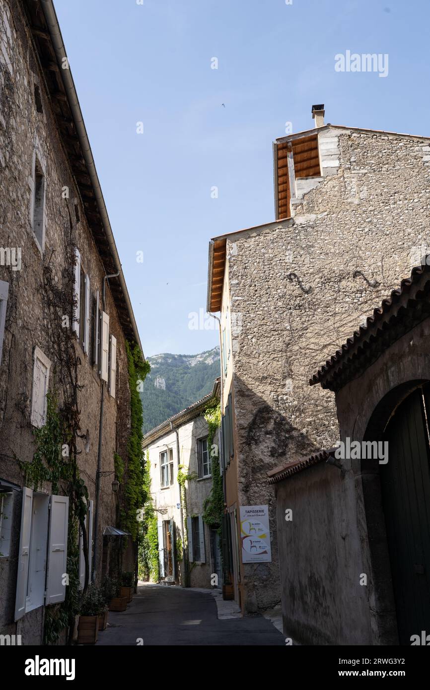 Architecture in the city Die, Europe, France, Drôme, Die Stock Photo ...