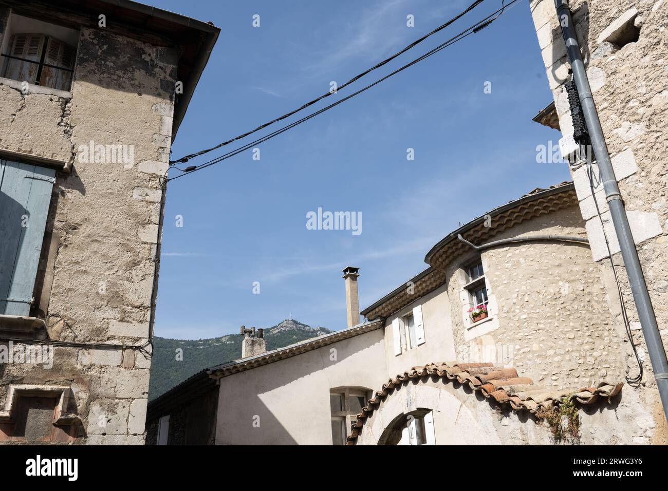 Architecture in the city Die, Europe, France, Drôme, Die Stock Photo ...