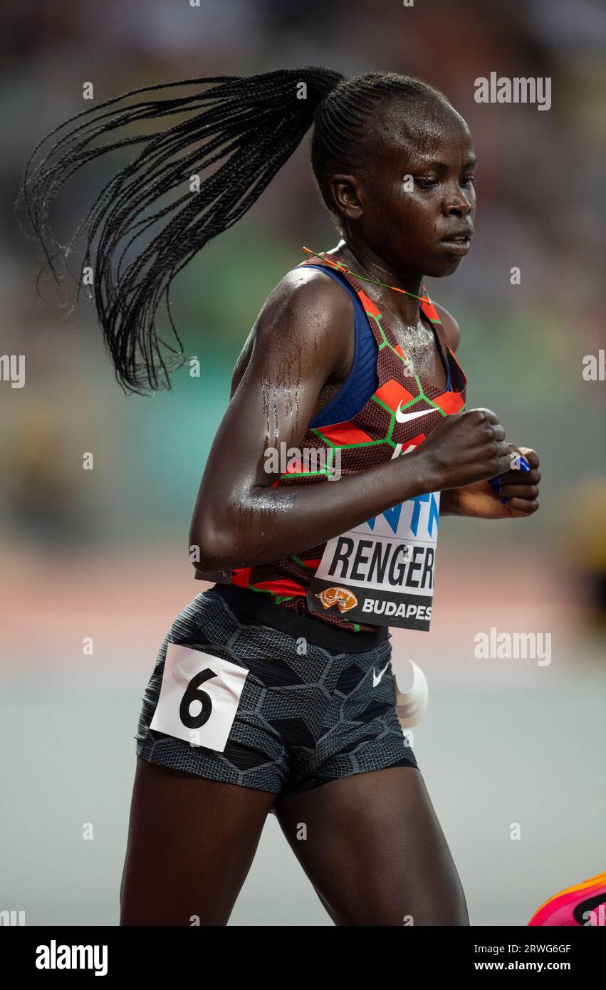 Lilian Rengeruk of Kenya competing in the 5000m heats on day five at ...