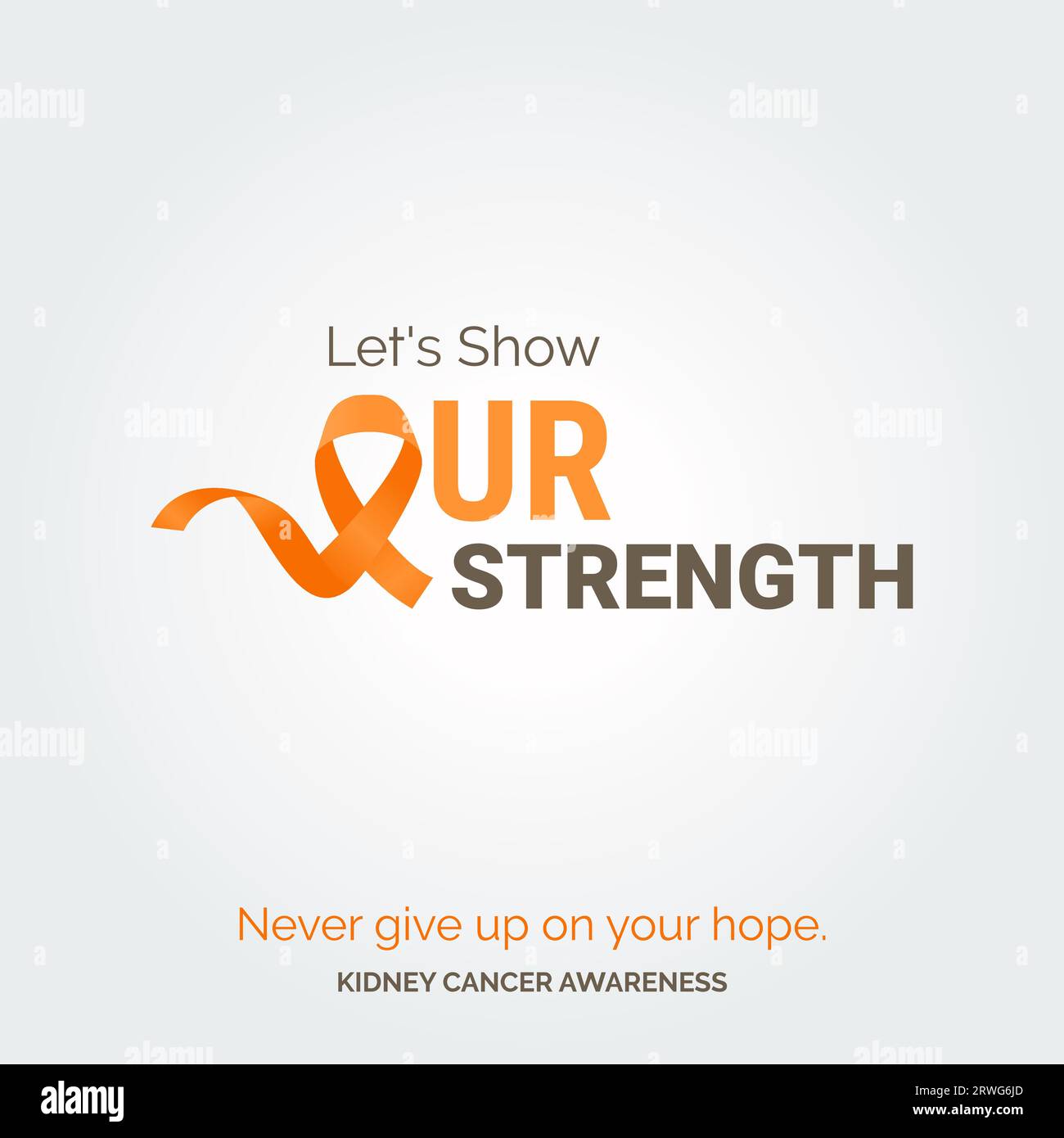 Illustrating Hope Vector Background Kidney Cancer Stock Vector Image ...