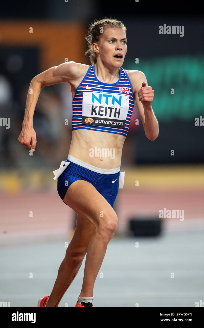Megan Keith of GB & NI competing in the 5000m heats on day five at the ...