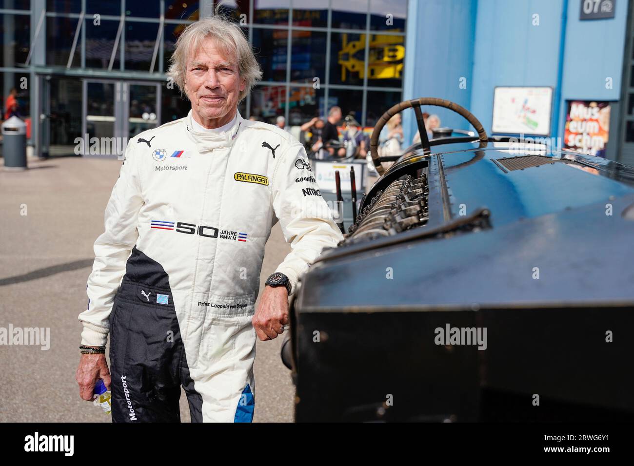 Sinsheim, Germany. 19th Sep, 2023. Former racing driver Leopold Prince ...