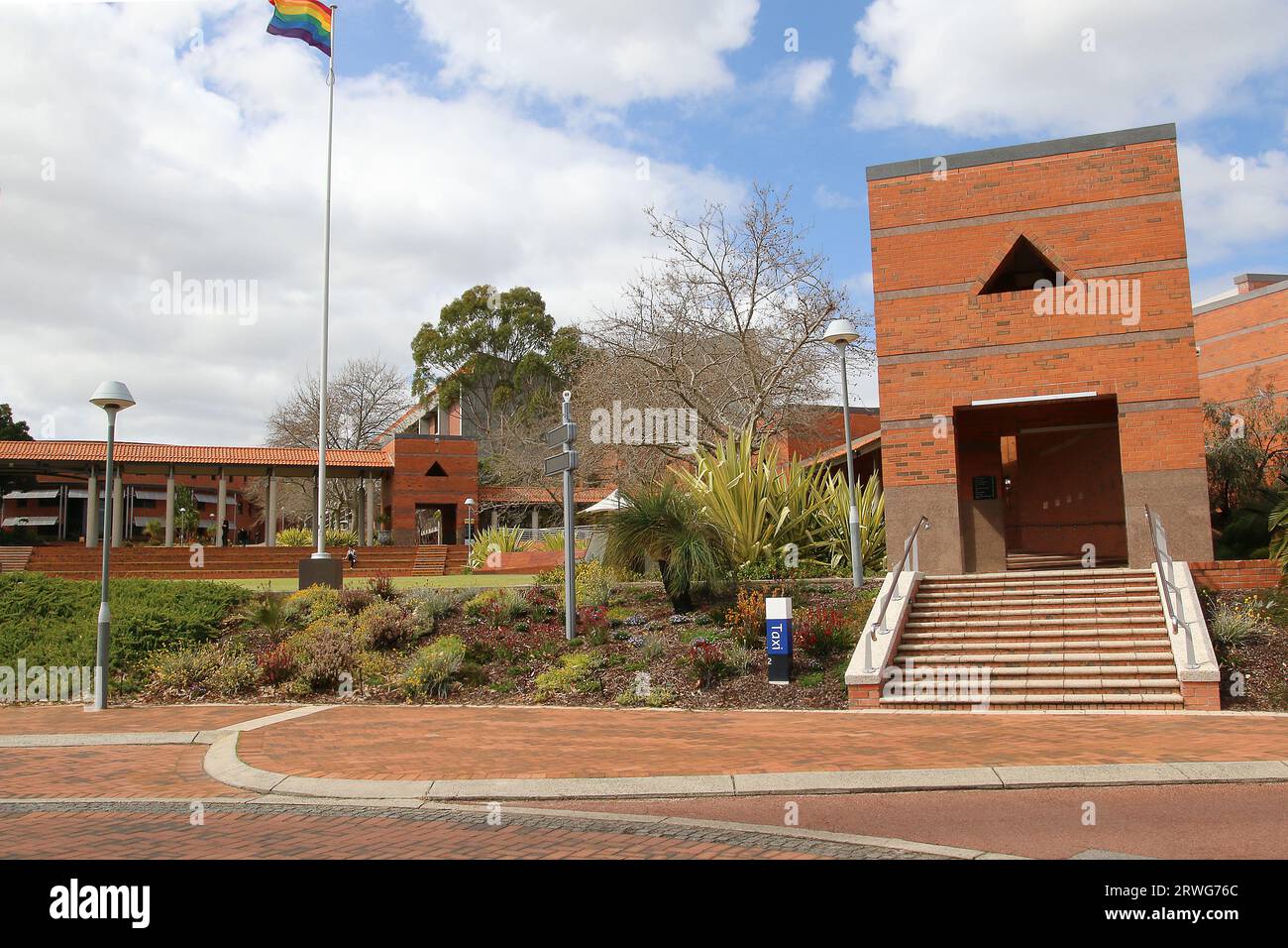 Entrance to Curtin University Bentley Campus, Western Australia Stock ...