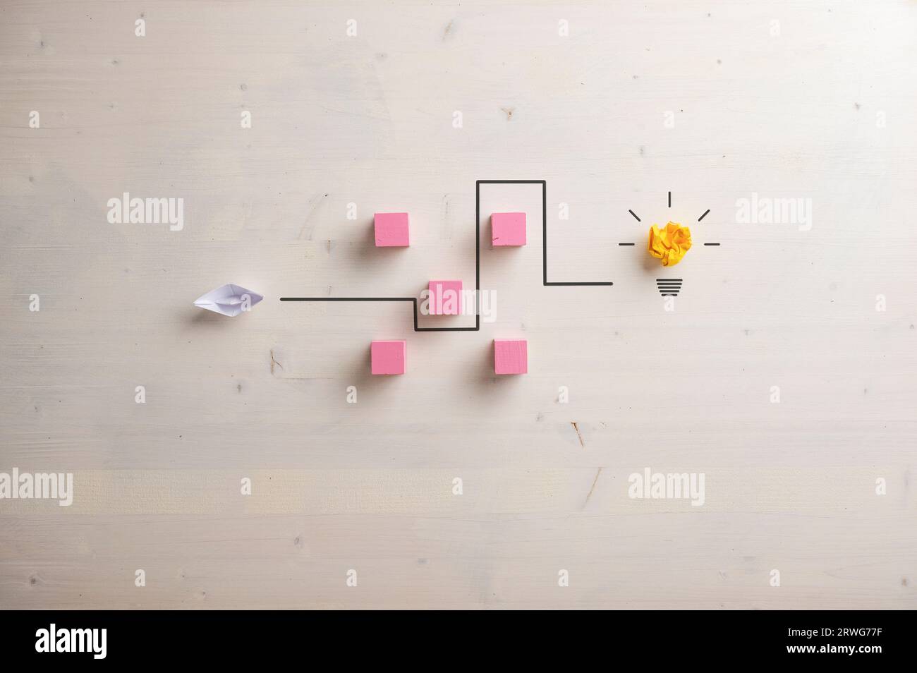 Conceptual image of idea, problem solving and troubleshooting - paper ... Conceptual image of idea, problem solving and troubleshooting - paper ...