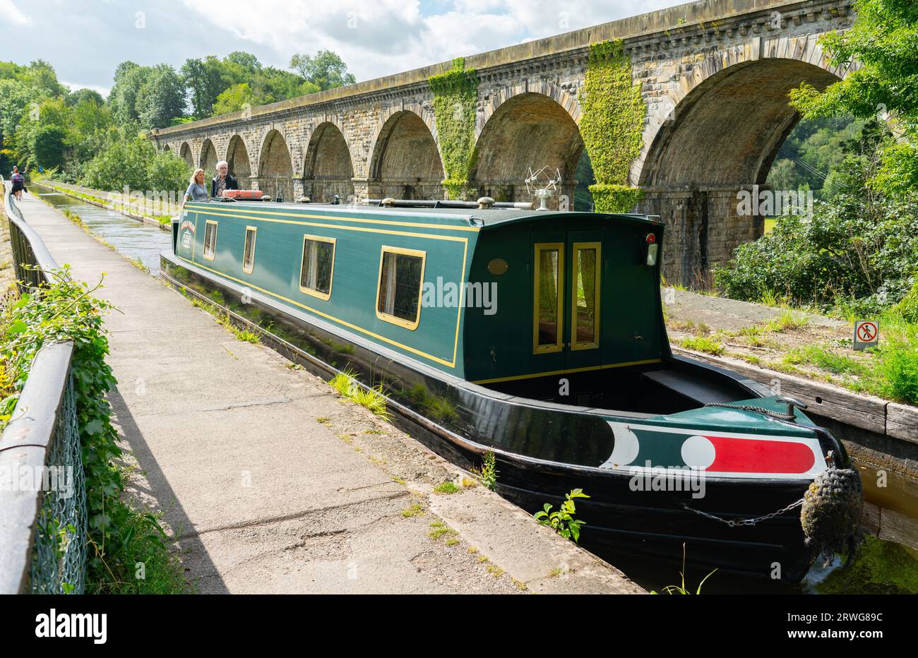Chirk Aquaduct, near Wrexham, North Wales. 220M long, opened in 1801 ...