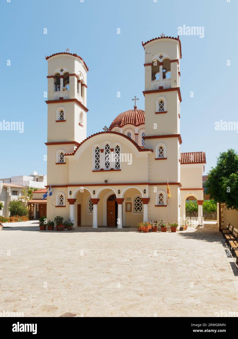 Church in Georgioupoli, Crete Stock Photo - Alamy