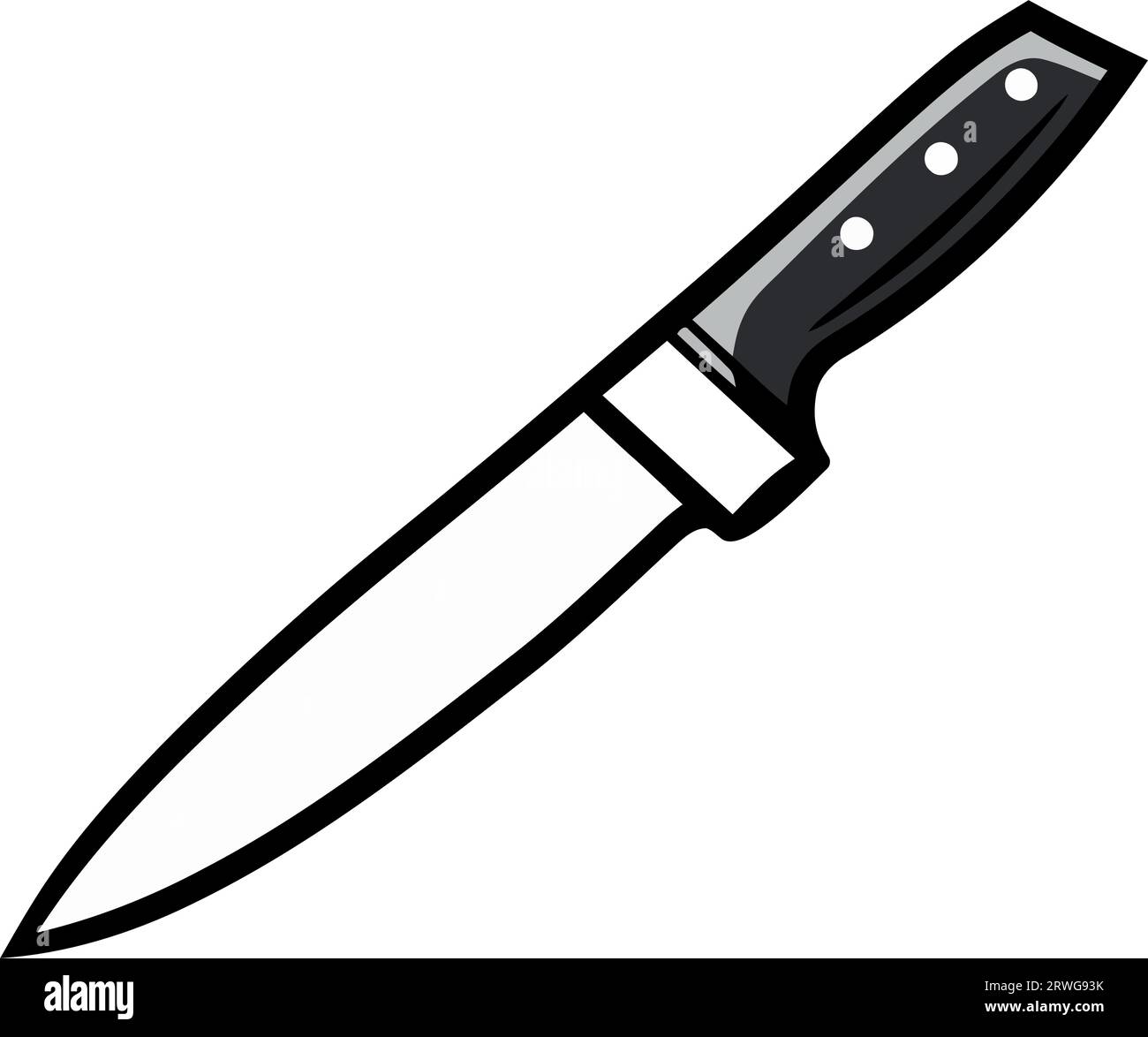Sharp metallic knife illustration Stock Vector Image & Art - Alamy