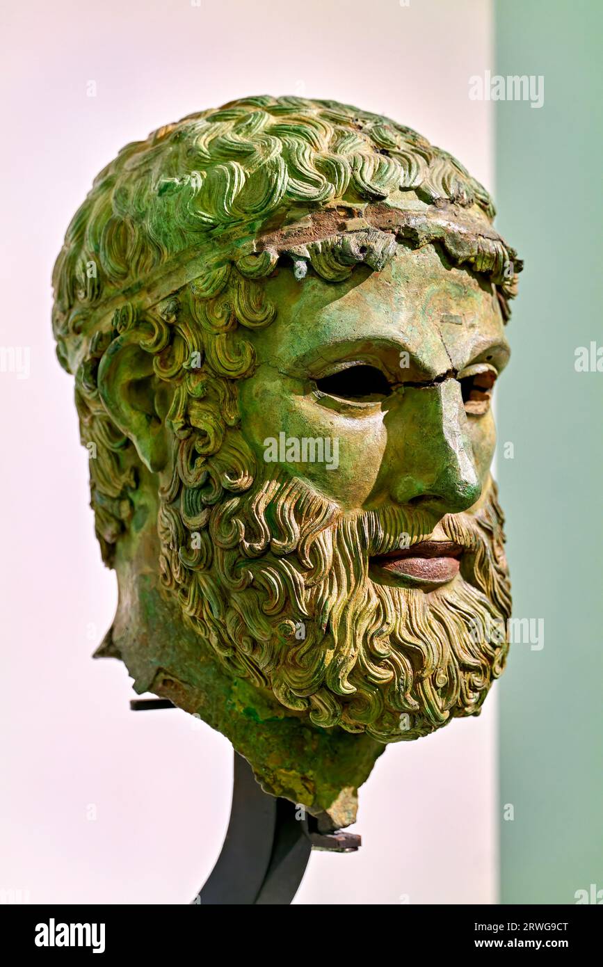 Reggio Calabria. Calabria Italy. The Riace Bronzes at the National ...