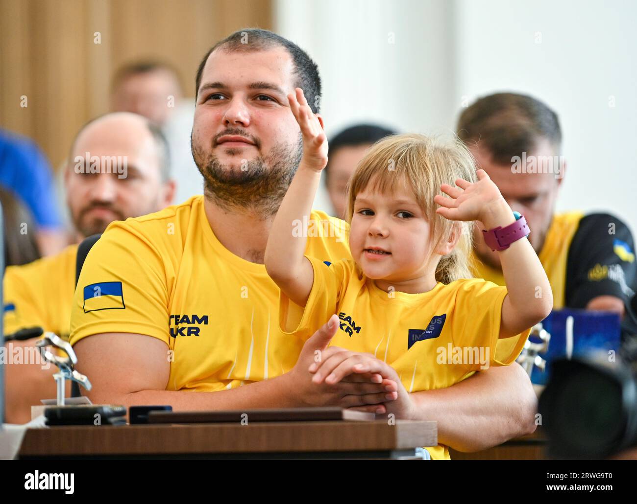 LVIV, UKRAINE - SEPTEMBER 18, 2023 - Member of Team Ukraine Dmytro ...