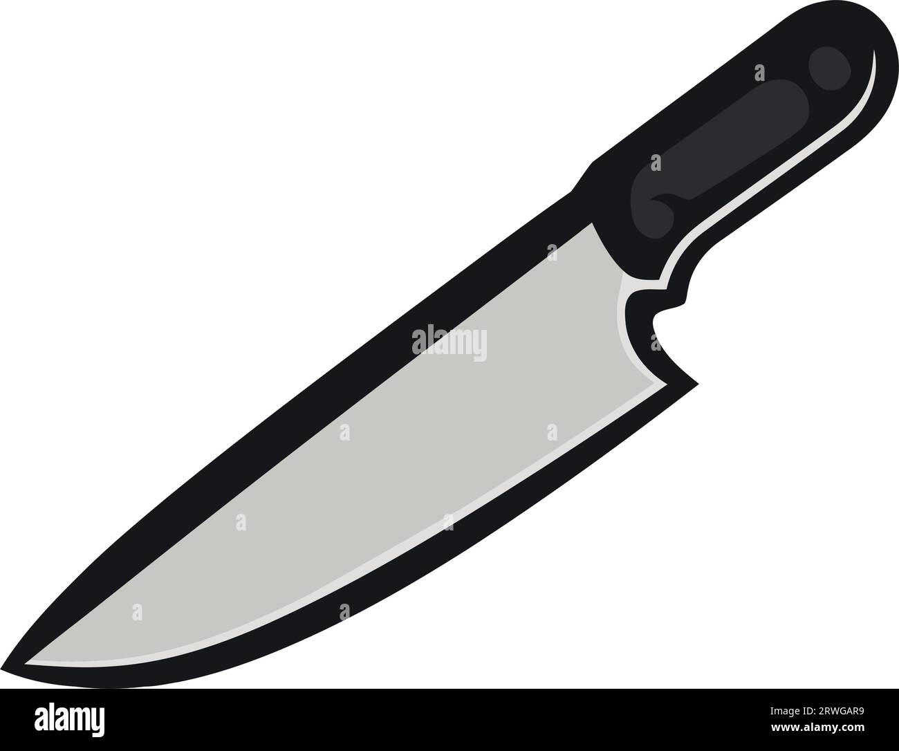 Sharp metallic knife vector Stock Vector Image & Art - Alamy
