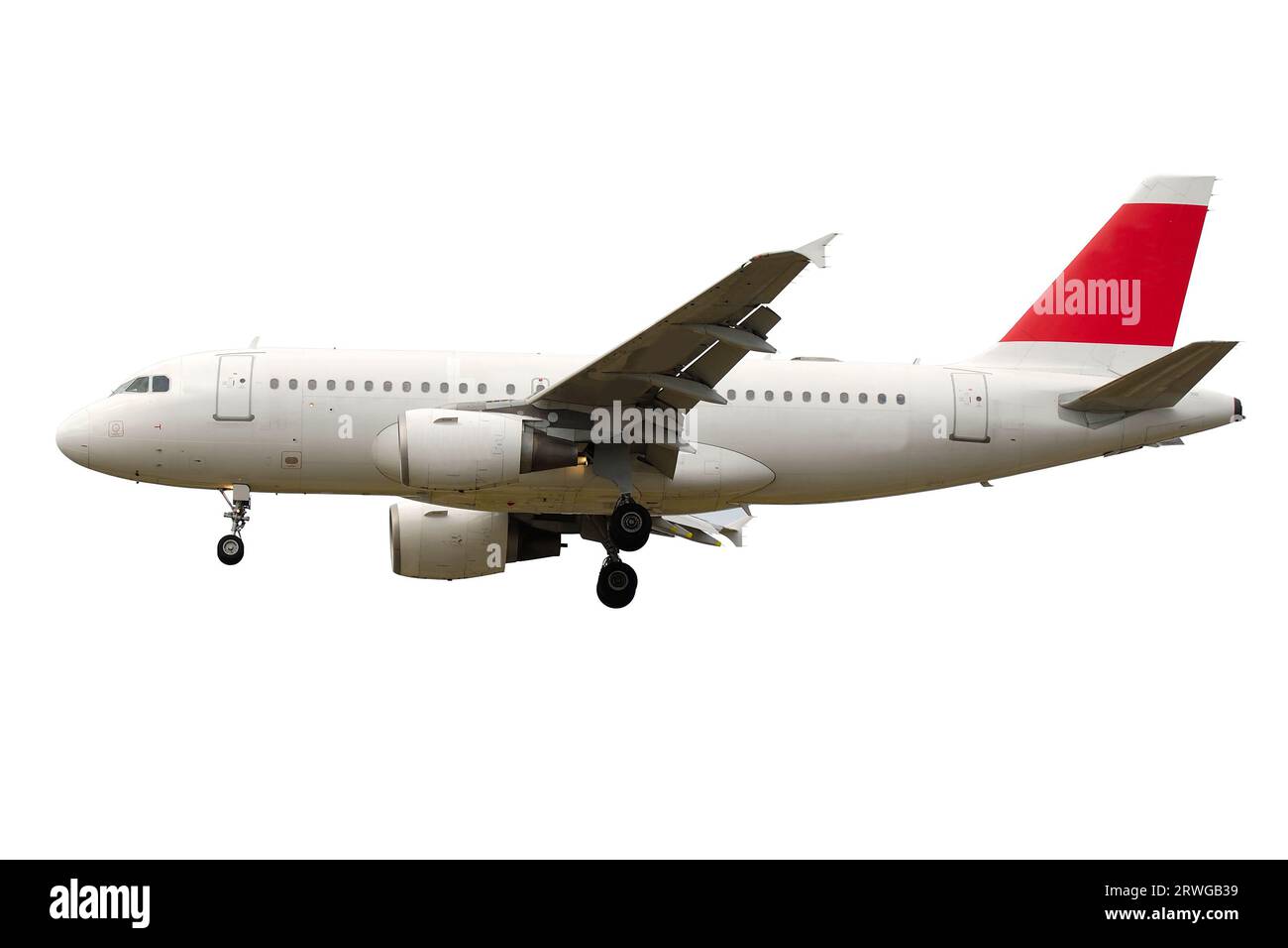 Plane is isolated on a clean white background Stock Photo - Alamy