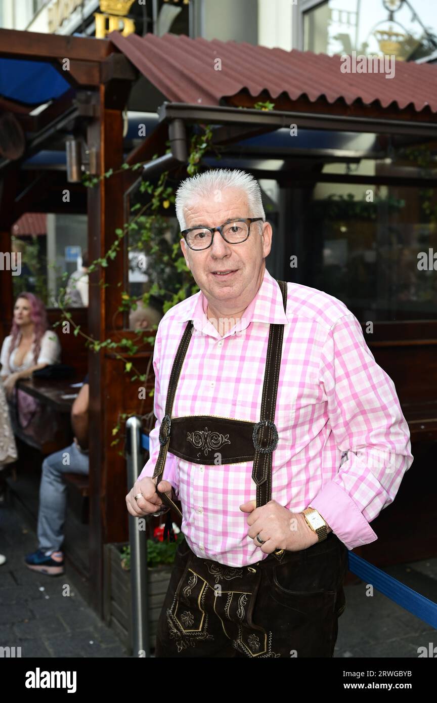 Norbi Wohlan beim Wiesn-Anstich zum Oktoberfest 2023 im Hofbräu Berlin ...