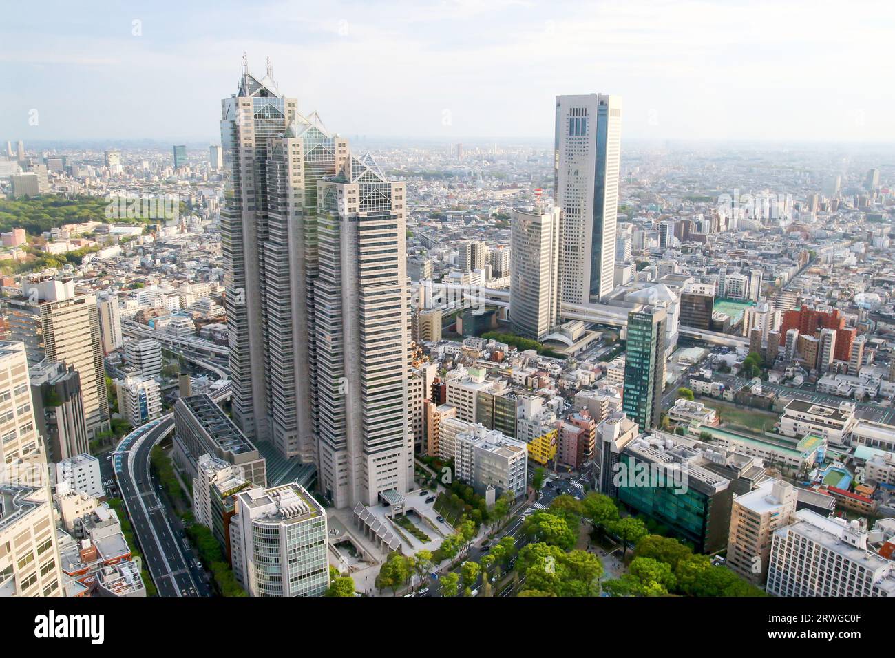 Tokyo Views from Metropolitan Government Building in Tokyo, Japan Stock ...