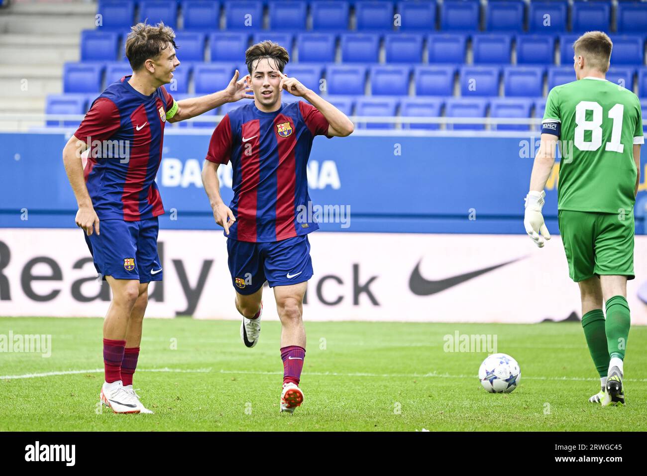 Barcelona, Spain. 19th Sep, 2023. Barcelona's Daniel Dani Rodriguez ...