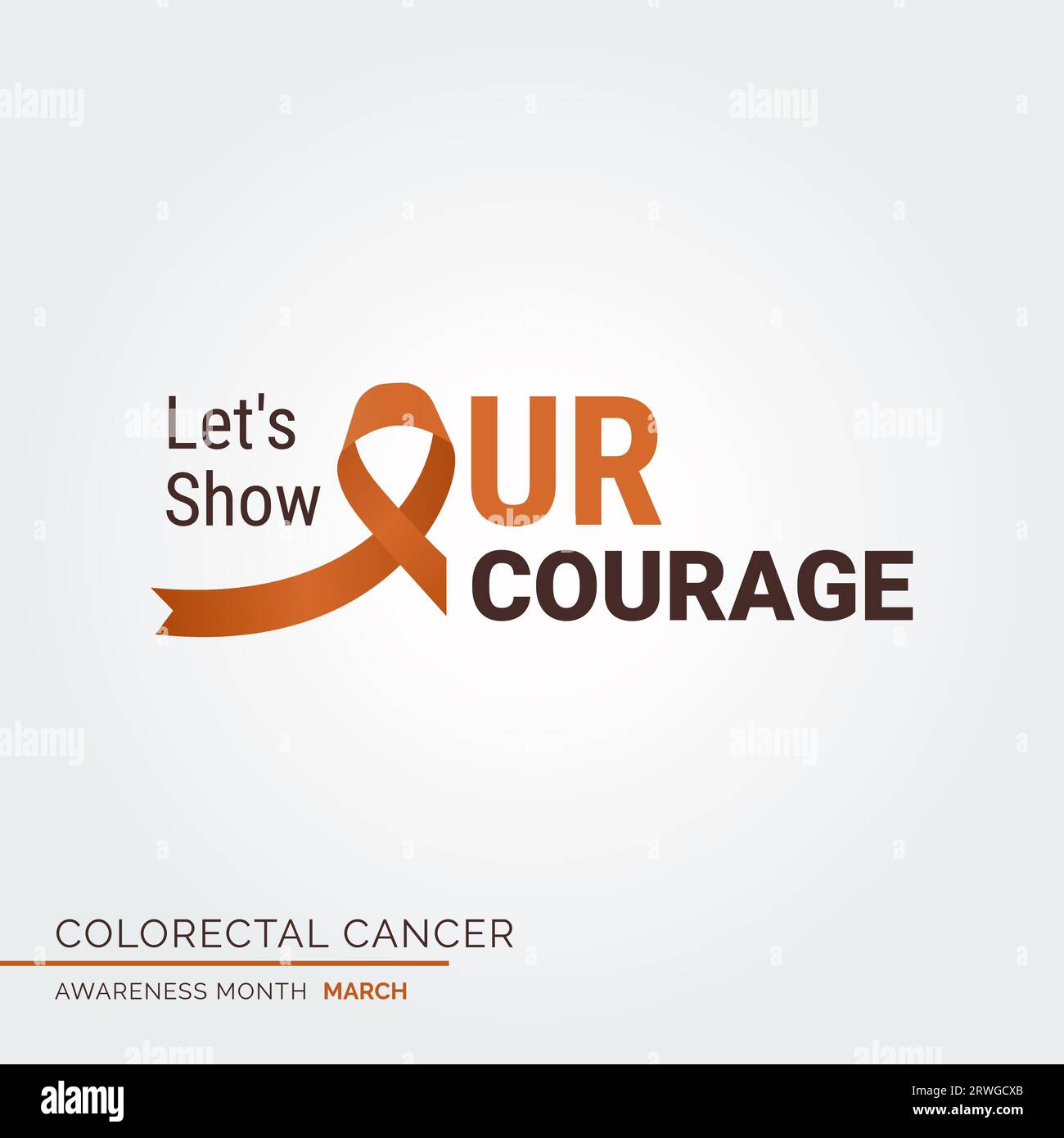Empowering Hope Colorectal Cancer Awareness Stock Vector Image And Art